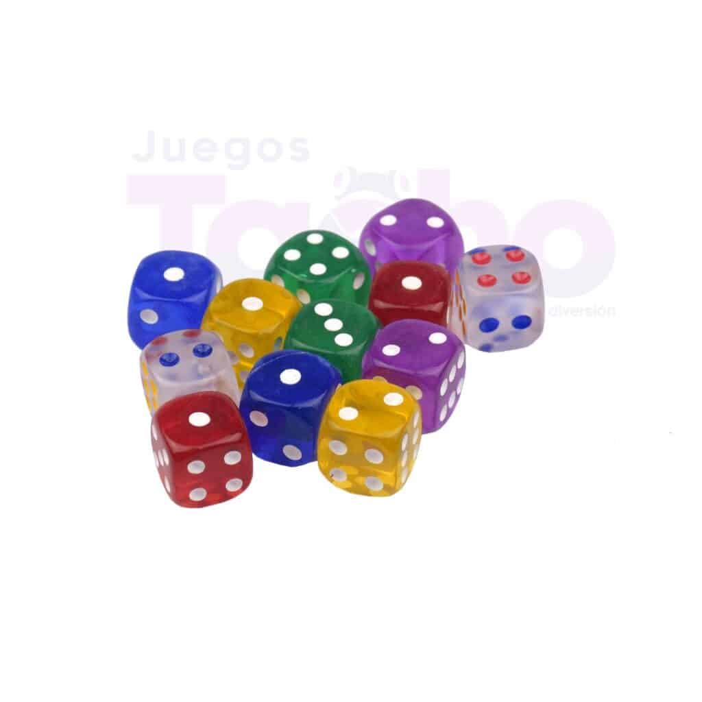 Dados Profesionales Traslucidos de Colores Pequeño (par) - Juegos Tacho ...