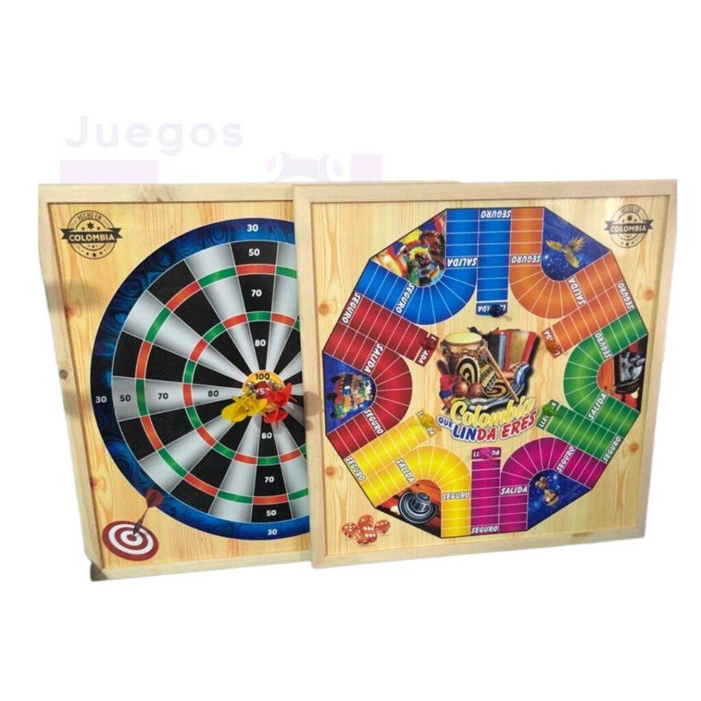 Parques Magnético Doble Cara De 6 Puestos Con Dardos - Juegos Tacho ...