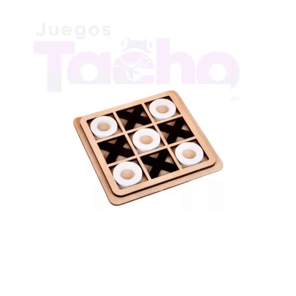 Triqui en Madera | Juego Clásico Tres en Raya | Portátil